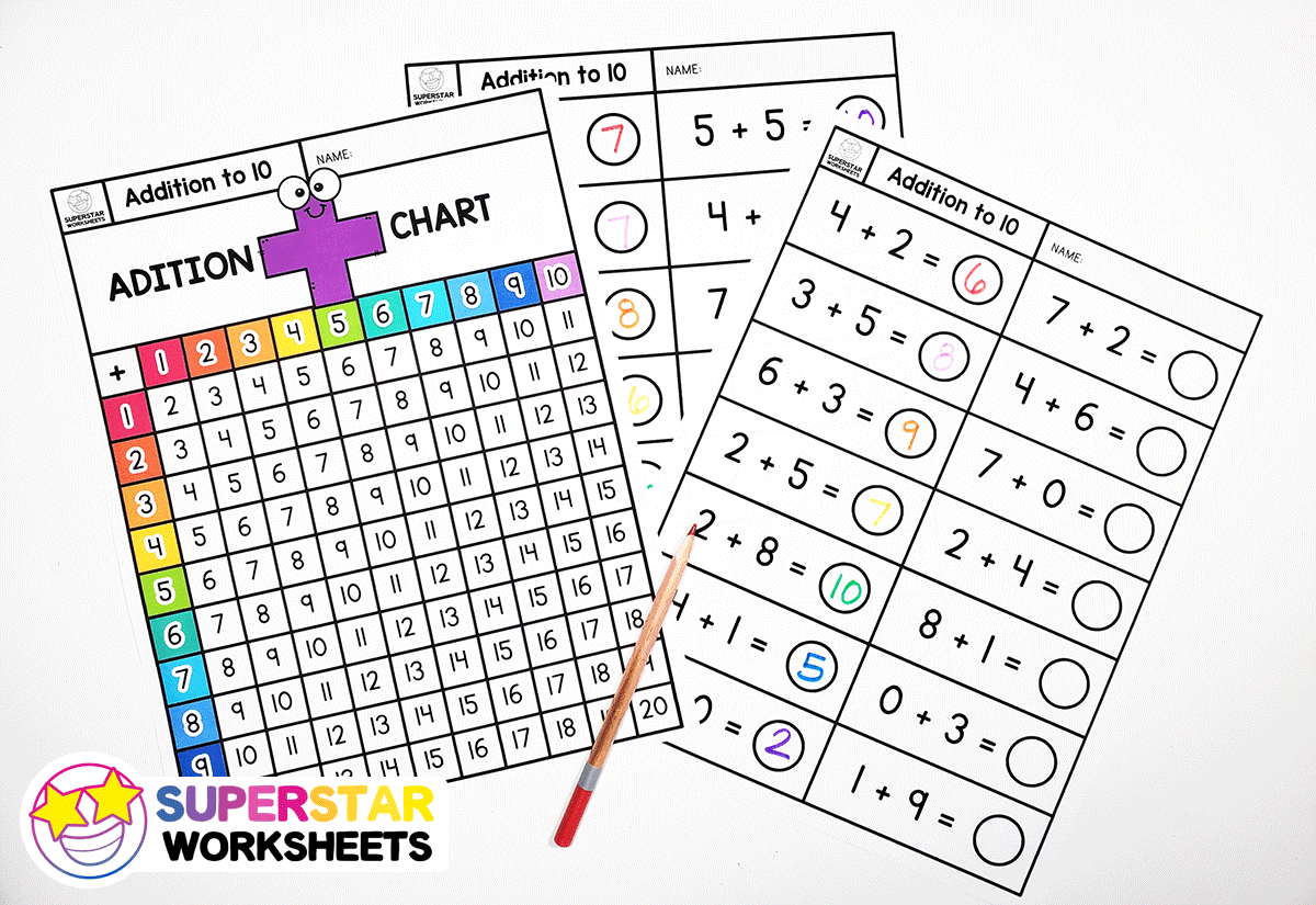 Addition Worksheets - Superstar Worksheets