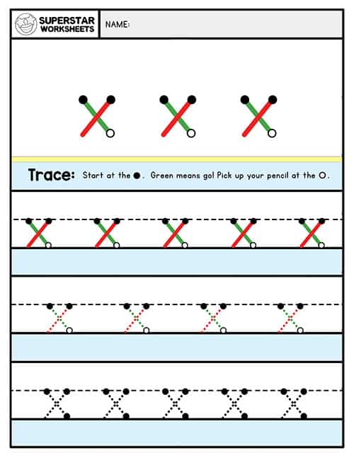 Alphabet Writing Worksheets Lowercase - Superstar Worksheets