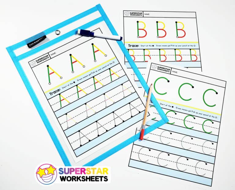 Alphabet Writing Worksheets Uppercase - Superstar Worksheets