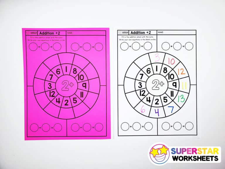 Multiplication Wheels - Superstar Worksheets