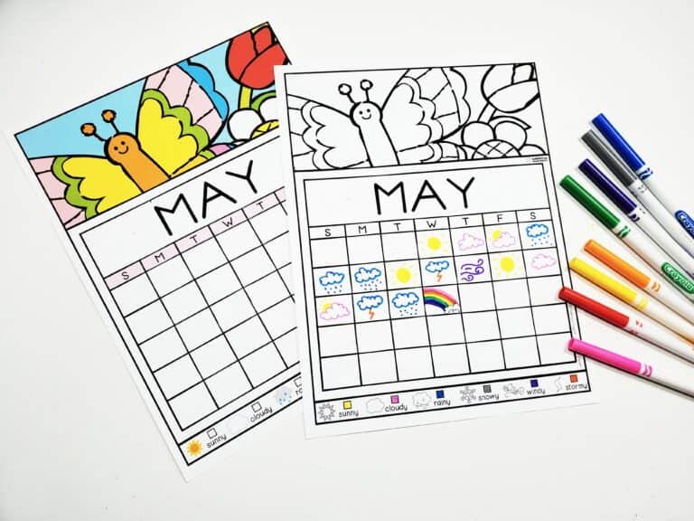Weather Journal Calendar - Superstar Worksheets