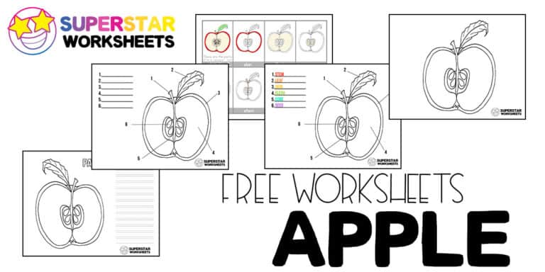 Apple Worksheets - Superstar Worksheets
