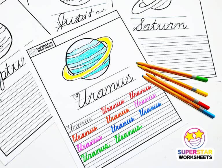 Solar System Worksheets - Superstar Worksheets