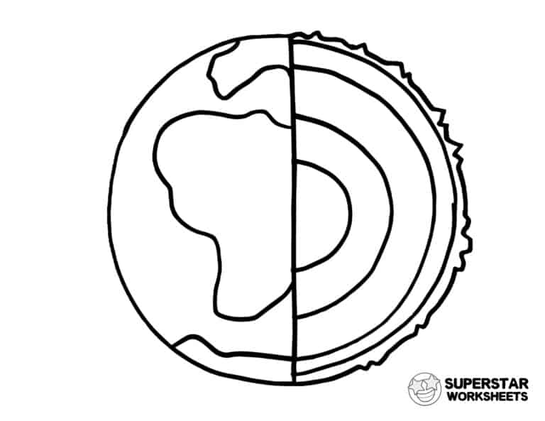 Layers of the Earth Worksheets - Superstar Worksheets