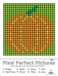Pixel Coloring Pages - Superstar Worksheets