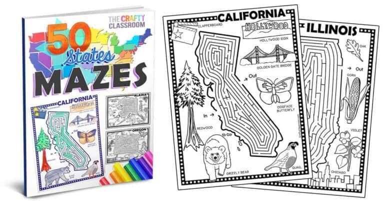 Patriotic Mazes - Superstar Worksheets