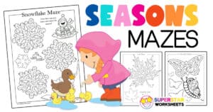 Free Seasonal Mazes & Worksheets - Superstar Worksheets