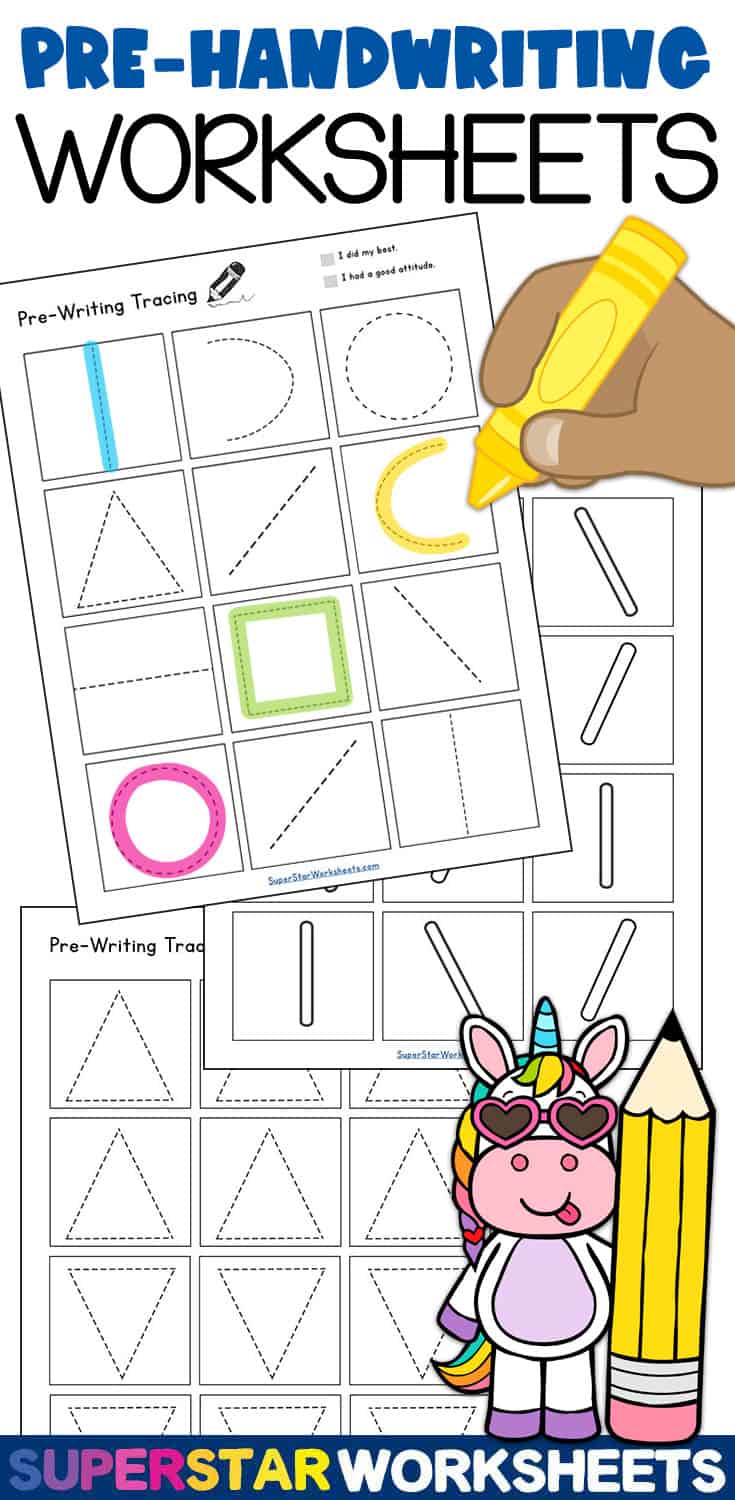 Pre Writing Worksheets Superstar Worksheets