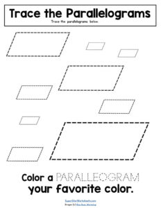 Shape Tracing Worksheets - Superstar Worksheets