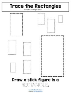 Shape Tracing Worksheets - Superstar Worksheets
