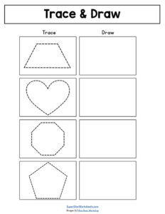 Shapes Worksheets for Kindergarten - Superstar Worksheets