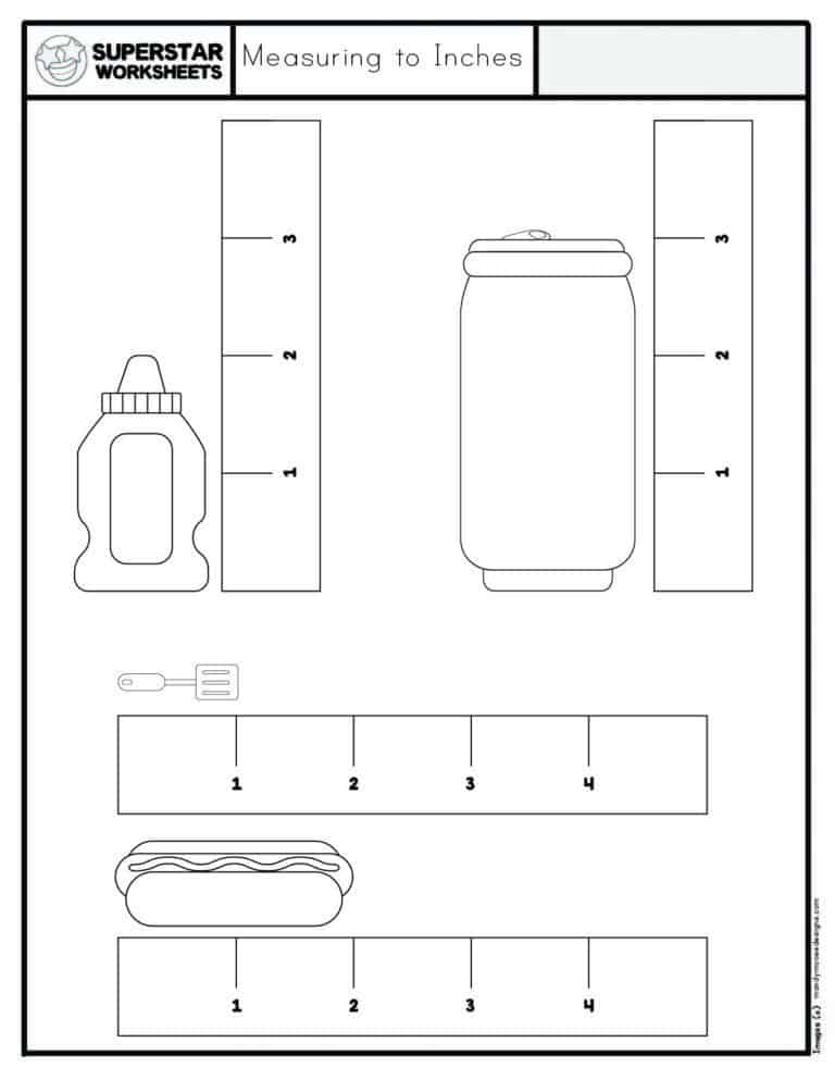 Kindergarten Measurement Worksheets - Superstar Worksheets