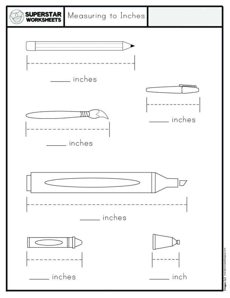 Kindergarten Measurement Worksheets - Superstar Worksheets