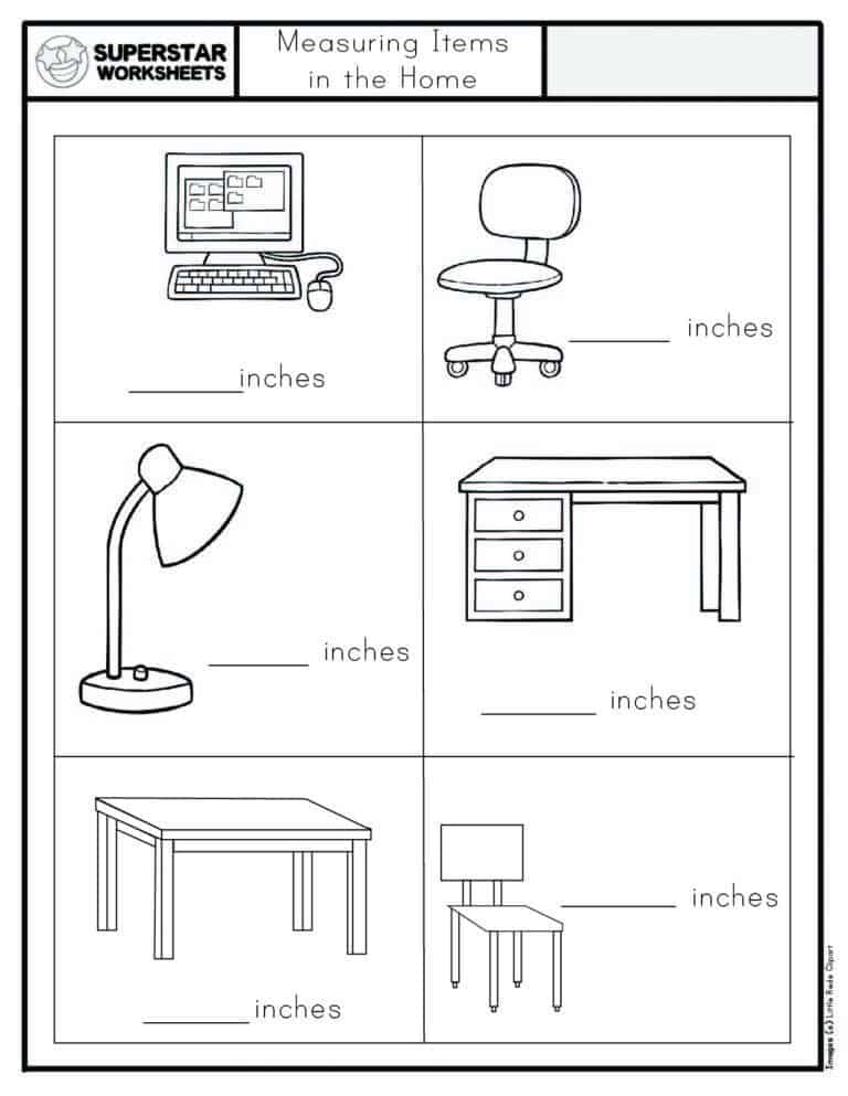 Kindergarten Measurement Worksheets - Superstar Worksheets
