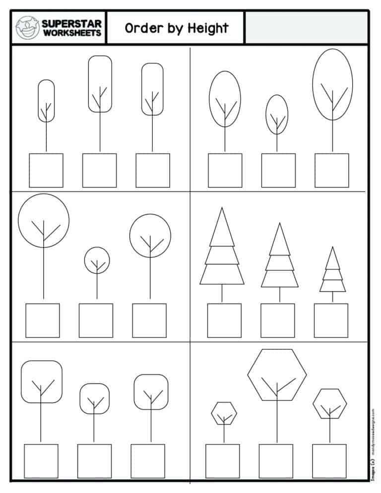 Kindergarten Measurement Worksheets - Superstar Worksheets