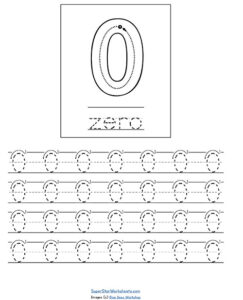 Number Handwriting Worksheets - Superstar Worksheets