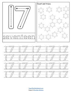 Number Handwriting Worksheets - Superstar Worksheets
