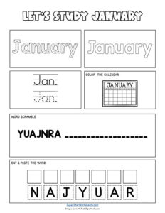 Months of the Year Worksheets - Superstar Worksheets