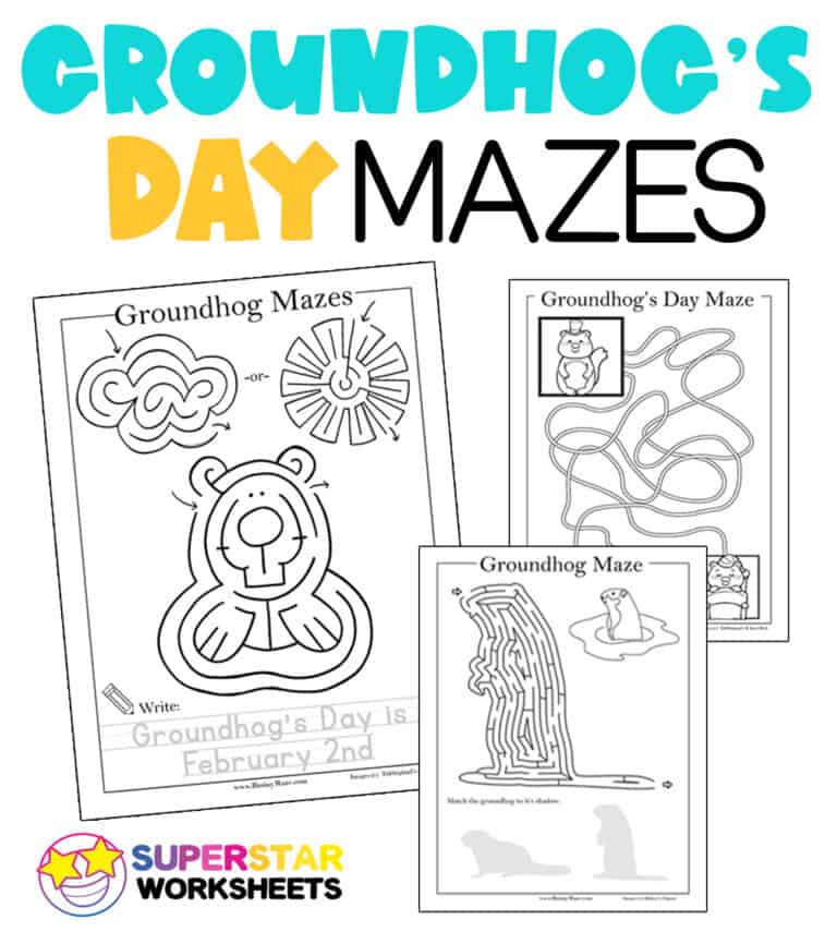 Free Printable Holiday Mazes - Superstar Worksheets