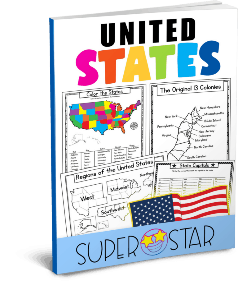 USA Map Worksheets - Superstar Worksheets