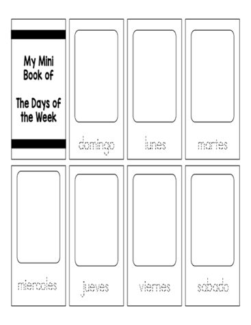 SPANISH Days of the Week Worksheets - Superstar Worksheets