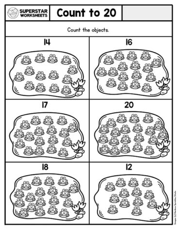 Kindergarten Counting Worksheets - Superstar Worksheets