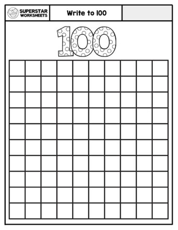 Hundreds Chart Printables - Superstar Worksheets