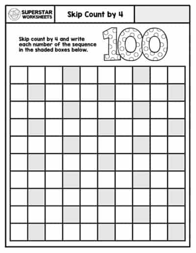 Hundreds Chart Printables - Superstar Worksheets