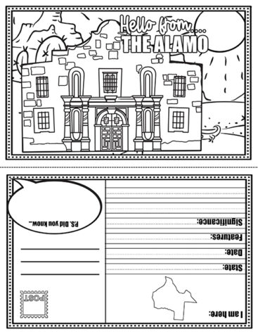Famous Landmarks Postcards - Superstar Worksheets