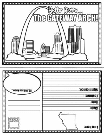 Famous Landmarks Postcards - Superstar Worksheets