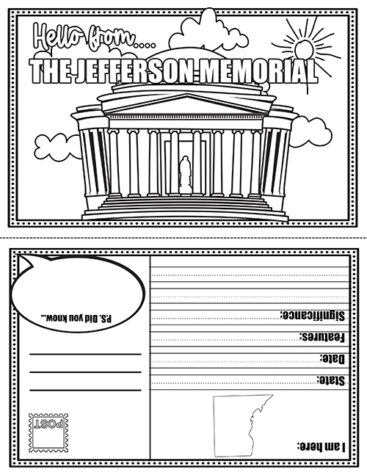 Famous Landmarks Postcards - Superstar Worksheets