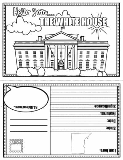 Famous Landmarks Postcards - Superstar Worksheets
