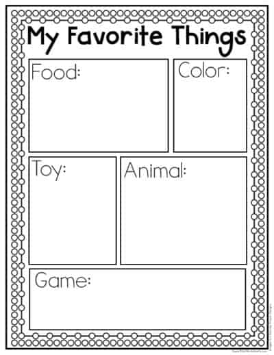 All About Me Preschool Worksheets - Superstar Worksheets
