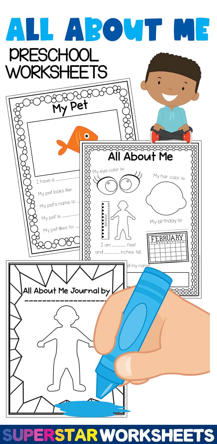 All About Me Preschool Worksheets - Superstar Worksheets