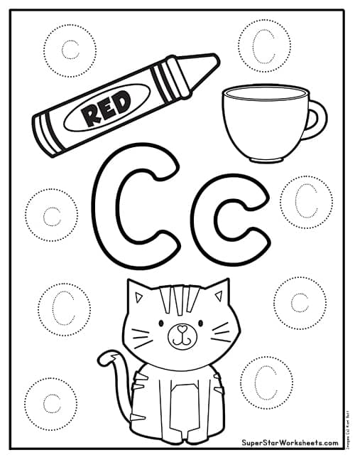 Letter C Worksheets For Pre K