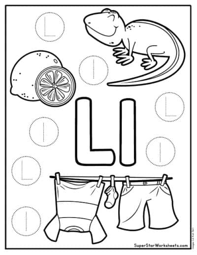 Preschool Letter Worksheets - Superstar Worksheets