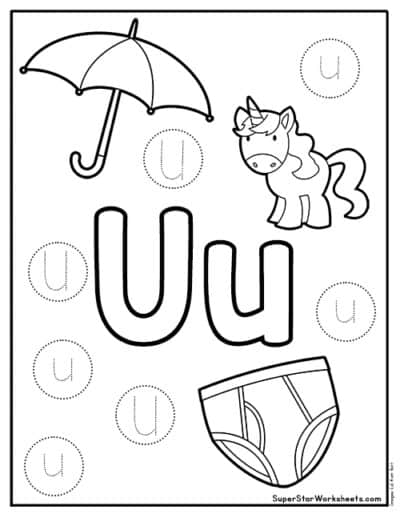 Preschool Letter Worksheets - Superstar Worksheets