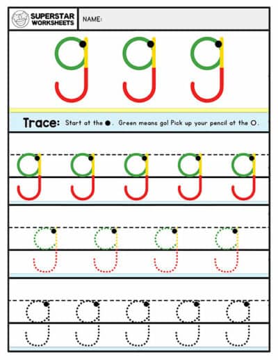 Alphabet Writing Worksheets Lowercase - Superstar Worksheets