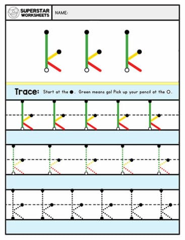 Alphabet Writing Worksheets Lowercase - Superstar Worksheets