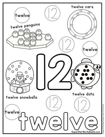 Preschool Number Worksheets - Superstar Worksheets