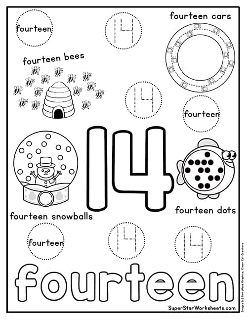 Number 14 Worksheet Number 14 Worksheet