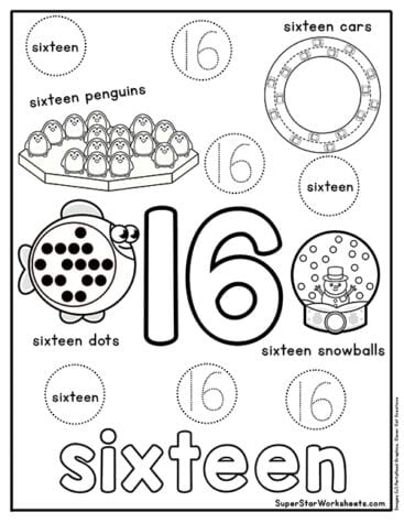 Preschool Number Worksheets - Superstar Worksheets