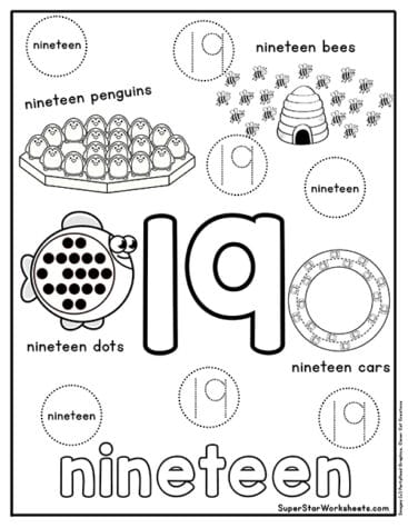 Preschool Number Worksheets - Superstar Worksheets