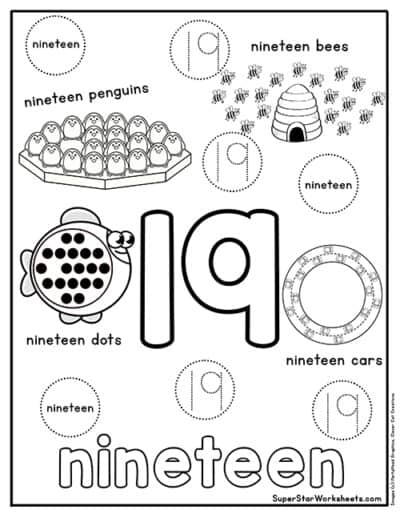 Preschool Number Worksheets - Superstar Worksheets