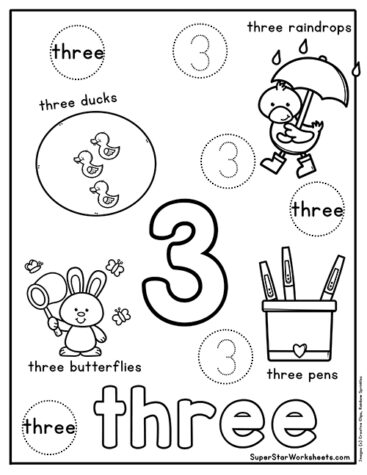 Preschool Number Worksheets - Superstar Worksheets