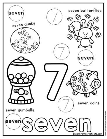 Preschool Number Worksheets - Superstar Worksheets