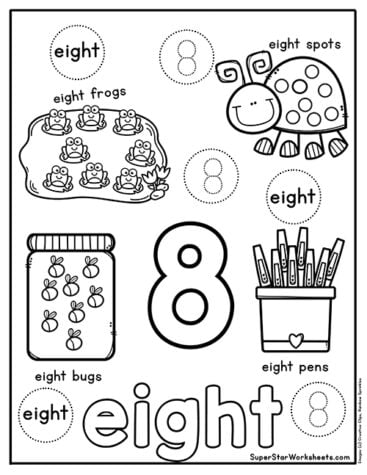 Preschool Number Worksheets - Superstar Worksheets