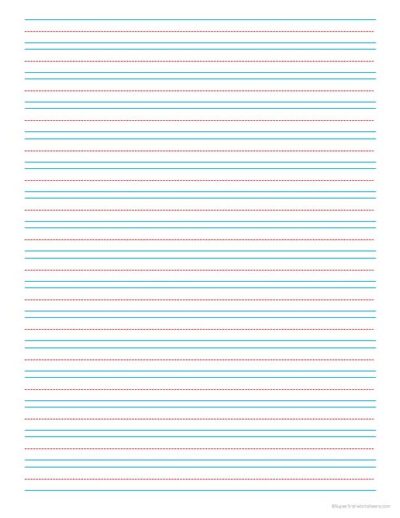 Handwriting Paper - Superstar Worksheets