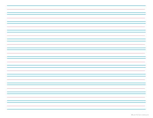 Lined Handwriting Paper Printable Pdf Madison S Paper Templates 