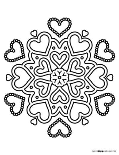 Snowflake Coloring Pages - Superstar Worksheets